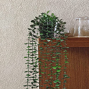TOTOGA Artificial Hanging Plants 3 Pack Fake Potted Plants for Wall Home Room Office Indoor Decor