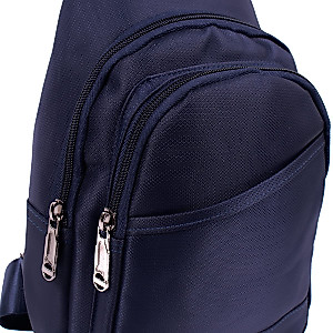 Westend Urban Crossbody Slingbag, Travel Daypack for Men and Women, Navy