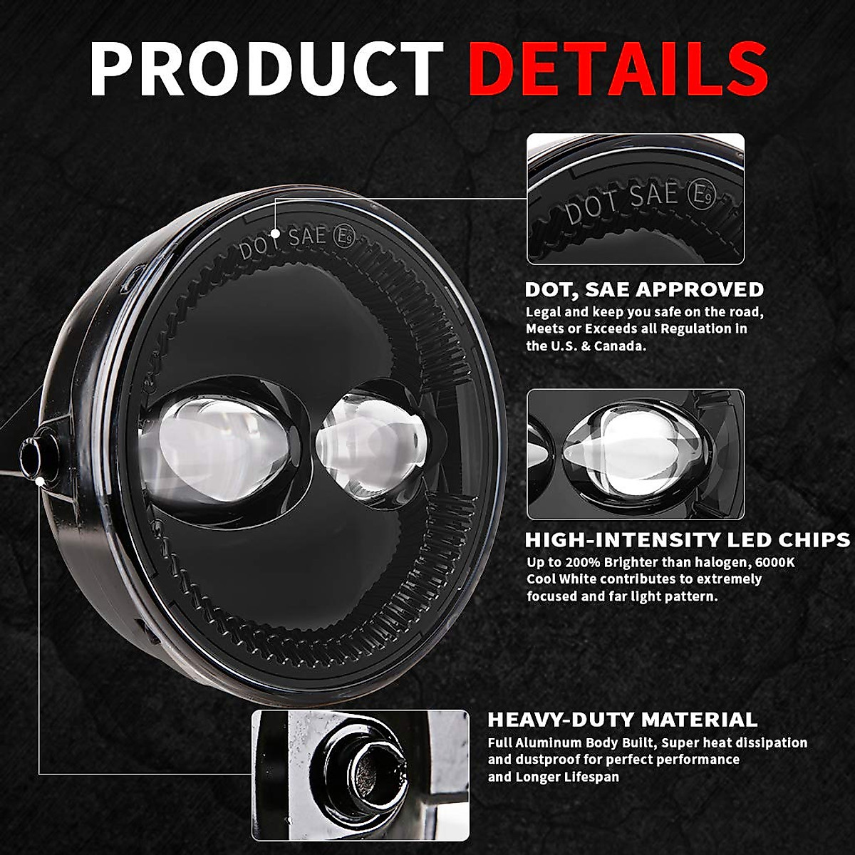 Z-OFFROAD DOT Approved LED Fog Lights for 2006-2014 Ford F150 2006 2007 2008 2009 2010 2011 2012 2013 2014 F150, Bumper Driving Lamp Set Assembly Kit - Black