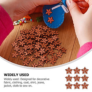 200pcs Craft Buttons Small Buttons Wooden Buttons for Crafts DIY Wooden Ornaments Decorative Buttons Overcoats Button Decor Retro Style Buttons Coat Button Cute Buttons