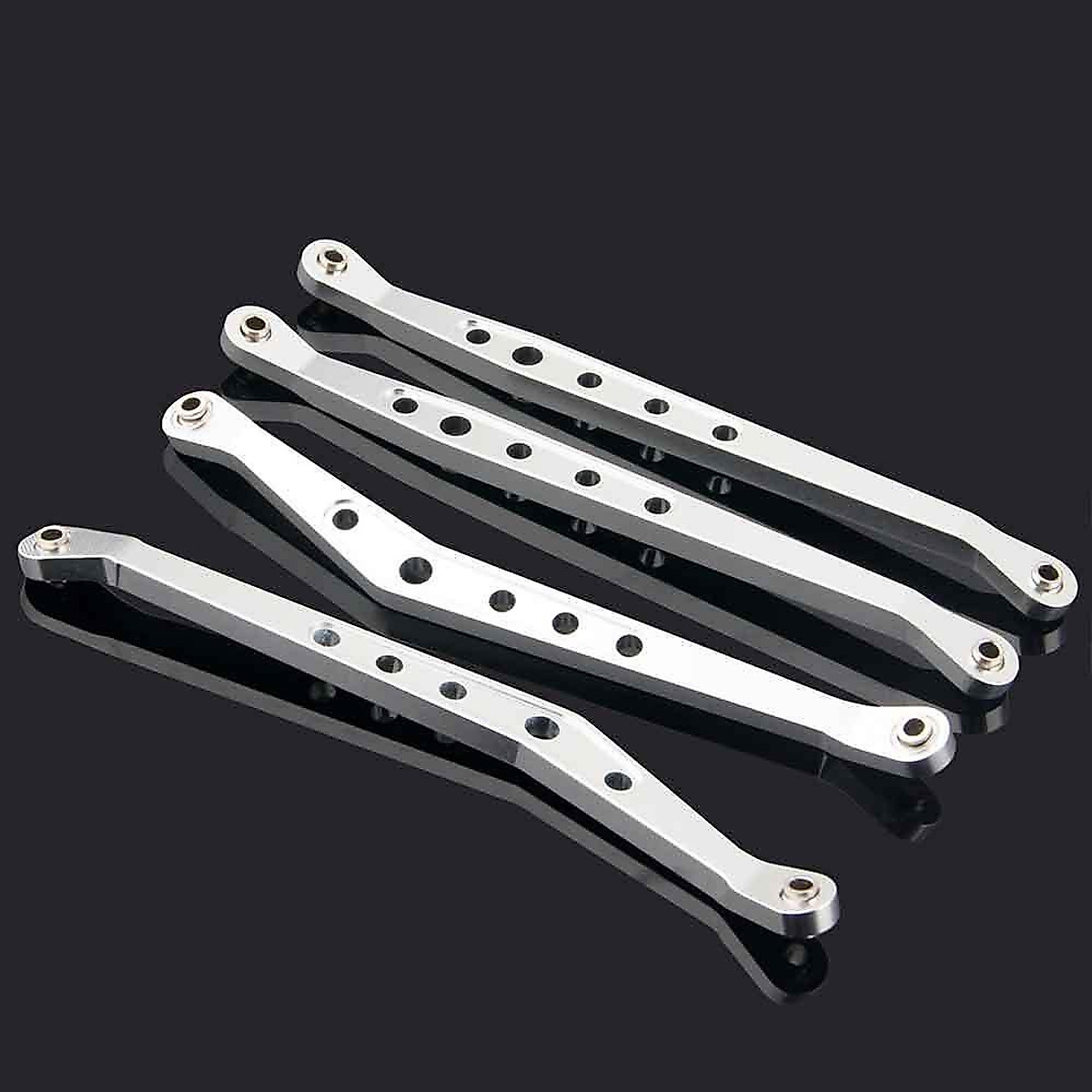 Toyoutdoorparts RC AX80083 Silver Alum Wraith Link Set for AXIAL 1:10th 4WD RR10 Bomber AX90048