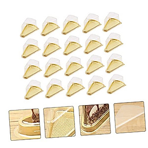 OATIPHO 50pcs Sandwich Box Mini Cake Boxes Cake Plastic Container Clear Container Bakery Box Moon Cake Packing Box Cheesecake Boxes Disposable Cake Boxes Packing Cake Boxes Blister Dessert