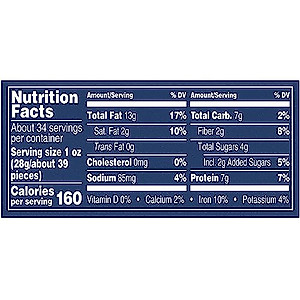 PLANTERS Honey Roasted Peanuts, Sweet and Salty Snacks, Plant-Based Protein , 34.5 Oz (2 Tubs)