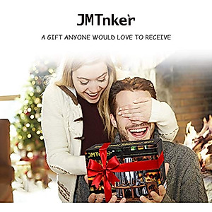 Cocktail Shaker Set with Stand | Perfect Bartender Kit for Home and Bar-Bar Tools Set: 24oz Martini Shaker, Muddler, Jigger, Strainer, Mixer Spoon, Tongs, Corkscrew, 2 Liquor Pourers, Recipes Cards