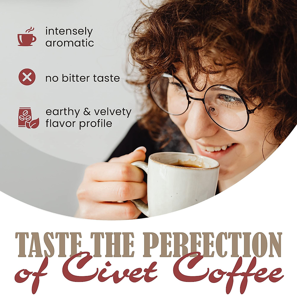 Wild Kopi Luwak, the World’s Most Exclusive Coffee, Sustainably Sourced From Sumatra, Indonesia (100gr / 3.5oz)