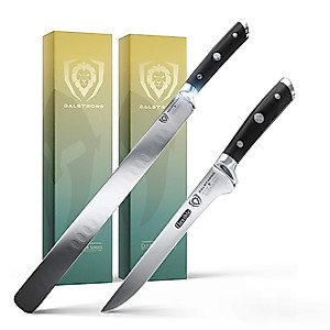 The Gladiator Series Butcher Bundle - The Gladiator Series 12" Slicing & Carving Knife (Granton Edge) Bundled with The Gladiator Series 6" Boning Knife