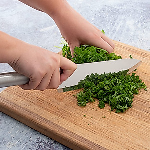 Rada Cutlery French Chef Knife Stainless Steel Blade with Aluminum Handle Made in USA, 8.5 Inch, Silver