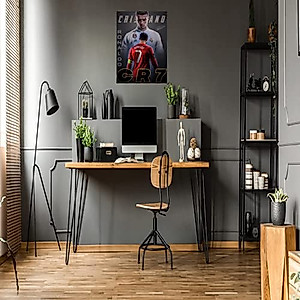 CR7 Cristiano Ronaldo Poster for Wall Art Signed Football Soccer Wall Mount - 12 x16 Inch (LAMINATED)