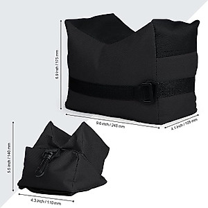 Tactical Mak Grips Shooting Rest Bags for Precision Outdoor Shooting Front & Rear Support Stand Holders for Gun Hunting Target Sports Camera Bean Bag Front & Rear Support - Unfilled