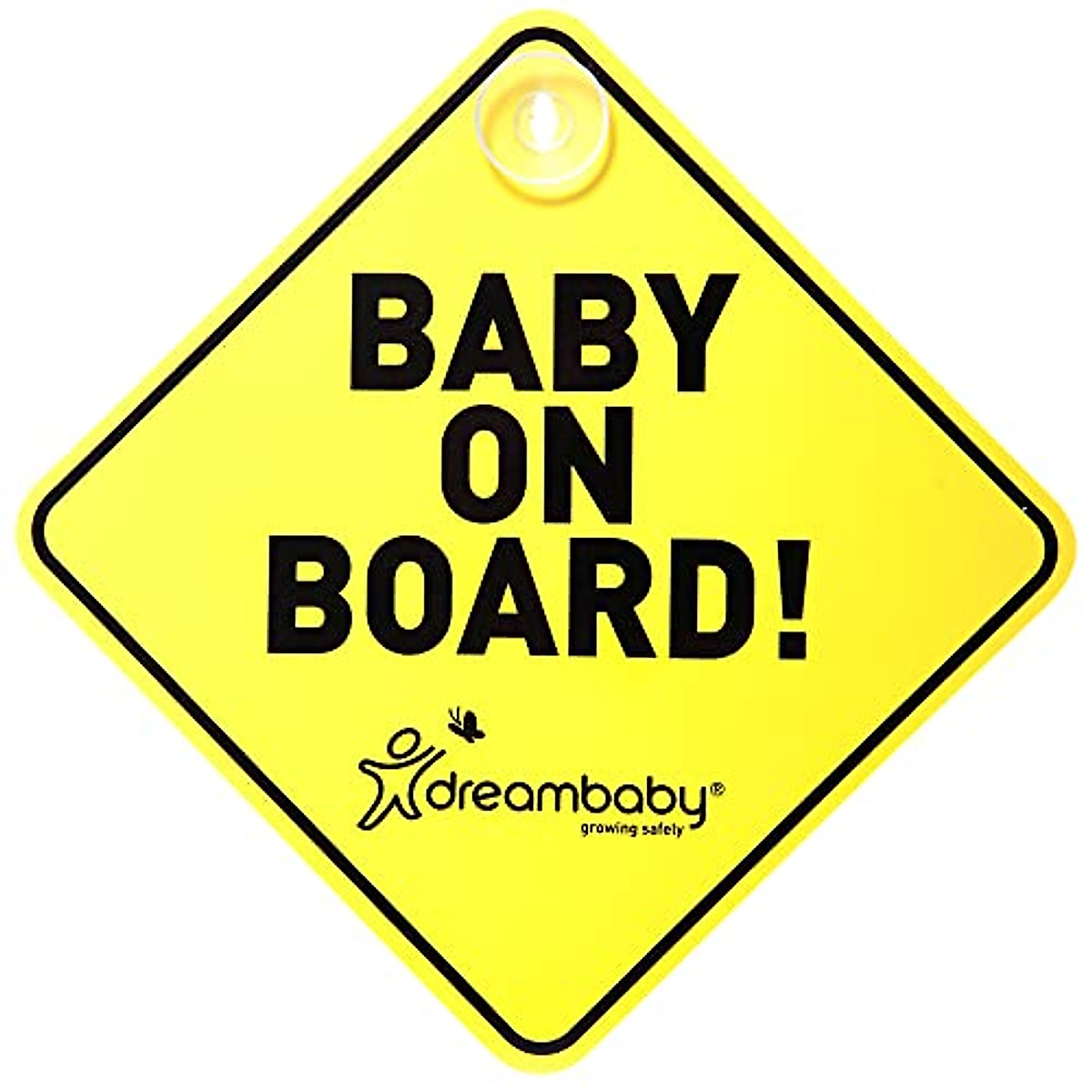 Dreambaby Baby On Board Sign - Baby Safety Awareness Warning Decal - Model L211