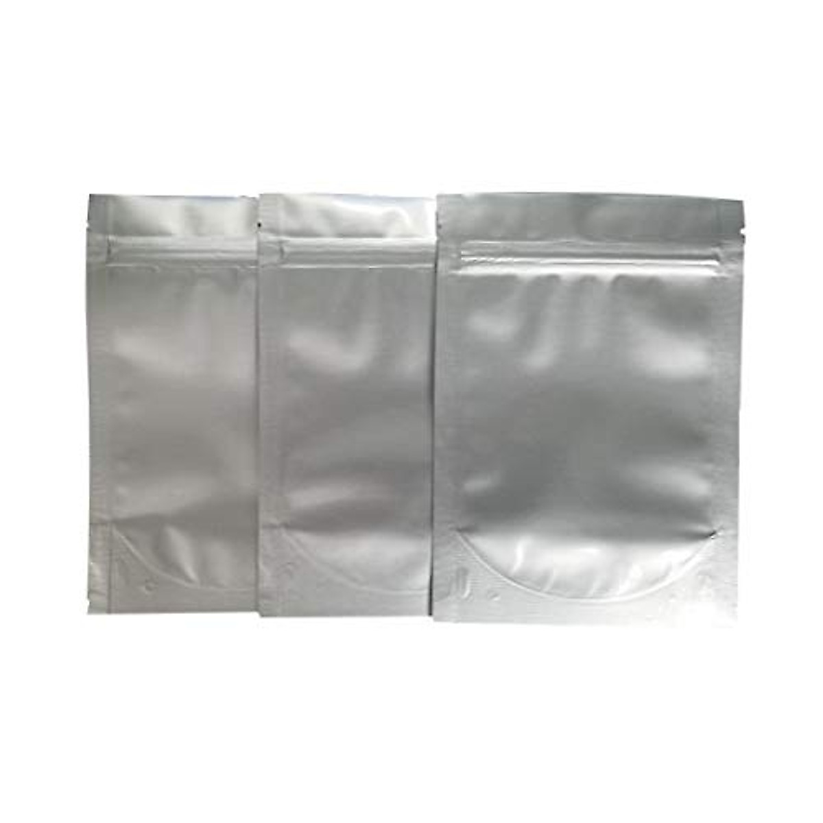 7.5 Mil Mylar Bags/Pouches - Multiple Sizes Genuine Odor-Proof Aluminum Foil-Lined Bag for Long Term Food, Grain, Baking, Storage Container (50) (5"x7"x3"gussetted zip seal)
