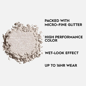 Urban Decay 24/7 Moondust Glitter Eyeshadow Single (Cosmic - Sheer White Sparkle), Buildable Sparkly Eye Glitter, Long-lasting Shimmer Finish, Reflective Eye Shadow Topper - 0.06 oz