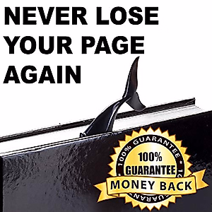 Fish Tales Bookmarks | Novelty Book Mark | Fun Page Marker | Page Keeper | Book Holder | Page Holder Clip | Reading, Travelling | Gift for Book Lover, Reader (Whale)