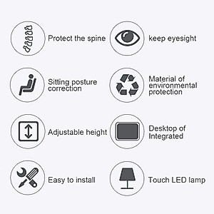 Cantonape Kids Desk and Chair Set, Height Adjustable Children School Study Desk with Tilt Desktop, Bookstand, LED Lamp, Metal Hook and Storage Drawer for Boys Girls, (Pink)