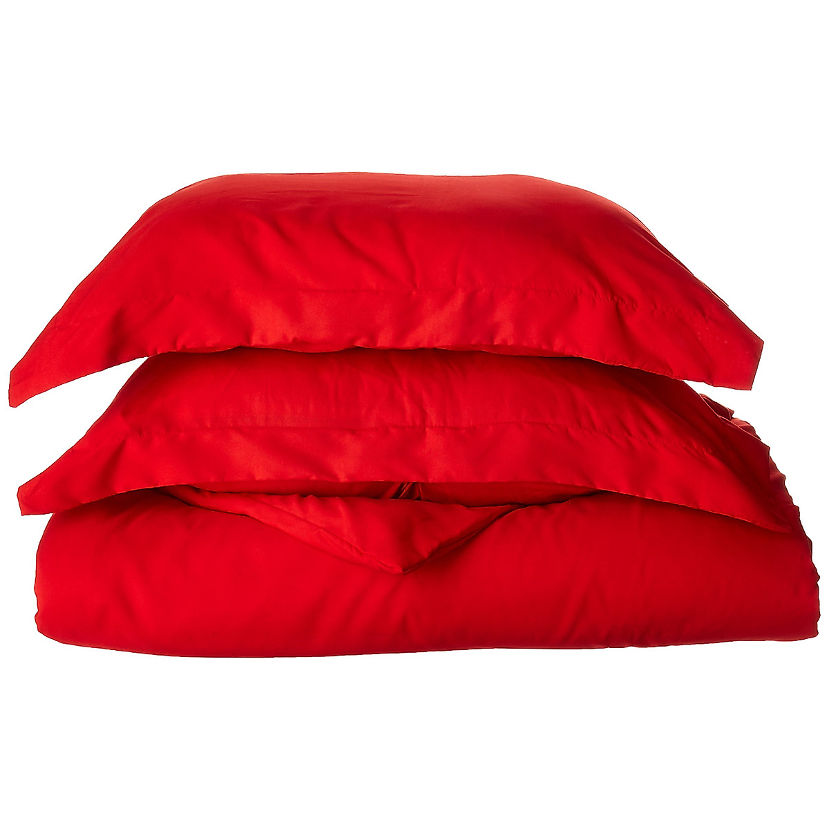 CELINE LINEN Best, Softest, Coziest Duvet Cover Ever! 1500 Premier Hotel Quality Luxury Super Soft Wrinkle Free 2-Piece Duvet Cover Set, Twin/Twin XL, Red