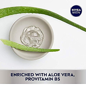 NIVEA MEN Maximum Hydration Shave Gel with Aloe Vera and Provitamin B5, 3 Pack of 7 Oz Cans