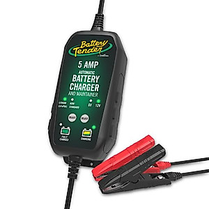 Battery Tender 5 AMP 12V Battery Charger and Maintainer - Automotive Smart Automatic Battery Charger for Cars SUVs and Trucks -Lead Acid, AGM, Gel, & Lithium - 022-0186G-DL-WH