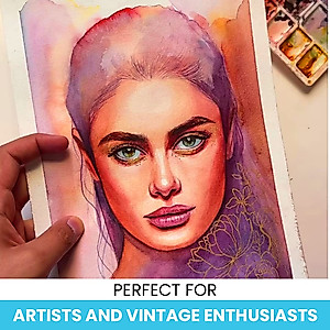 Cotton Handmade Rag Paper - 210GSM/ A4 Size - Pack of 10 Sheets - Perfect for Printing, Art, Watercolor, Sketch - Rough Raw Textured Khadi Made of Pulp & Linen - 8 X 11 inches