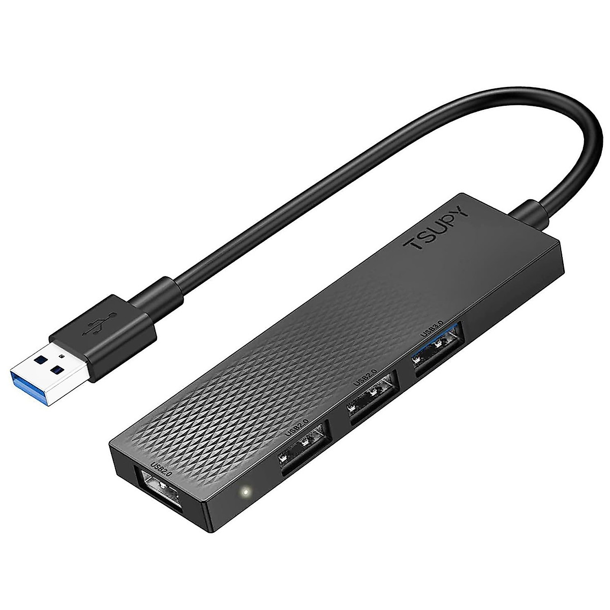 USB Hub, TSUPY 4 USB Port Hub USB Splitter USB Expander 3.0 Ultra Slim Multiport Extender for Laptop, Desktop, Computer PC, Flash Drive, HDD, Camera,Keyborad, Mouse