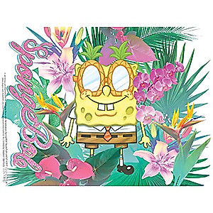 Tervis Made in USA Double Walled Nickelodeon - SpongeBob SquarePants Insulated Tumbler Cup Keeps Drinks Cold & Hot, 24oz, Tropical