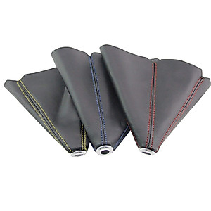 PVC Shift Boot for Manual Automatic Car/Auto Gear Shift Knob Cover MT/at Universal Type (Red)