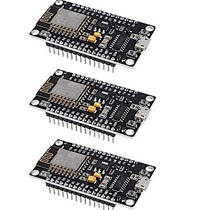 ACEIRMC 3pcs ESP8266 Serial Wireless Module CH340 NodeMcu ESP-12E V3 Lua WiFi Internet of Things New Version Development Board Compatible with Arduino IDE/MicroPython (3pcs)