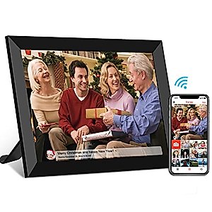 FRAMEO 10.1 inch WiFi Digital Picture Frame 1280x800 HD IPS Touch Screen Smart Cloud Photo Frame with 16GB Memory, Auto-Rotate, Wall Mountable, Easy Setup to Share Photos or Videos via Frameo