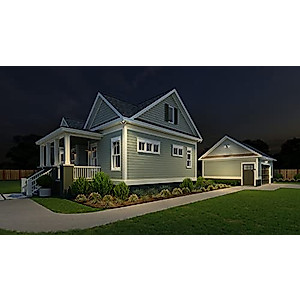 Lithonia Lighting HGX LED 2RH 40K 120 DDB M2 HomeGuard Security Flood Lights 2750 Lumens, 2-Light, No Sensor, Dark Bronze
