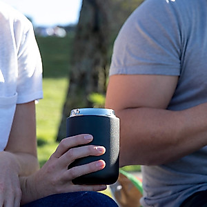 Fellow 12 oz Carter Wide Travel Mug - Wide Mouth Vacuum-Insulated Stainless Steel Coffee Mug - Tea and Coffee Tumbler with Ceramic Interior - Matte Black