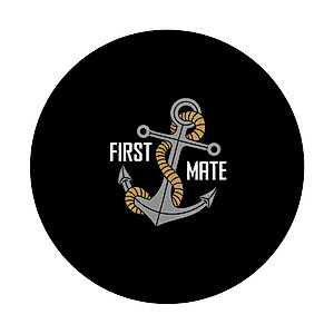 Matching First Mate Sailing Sets for Boating Captain PopSockets Standard PopGrip