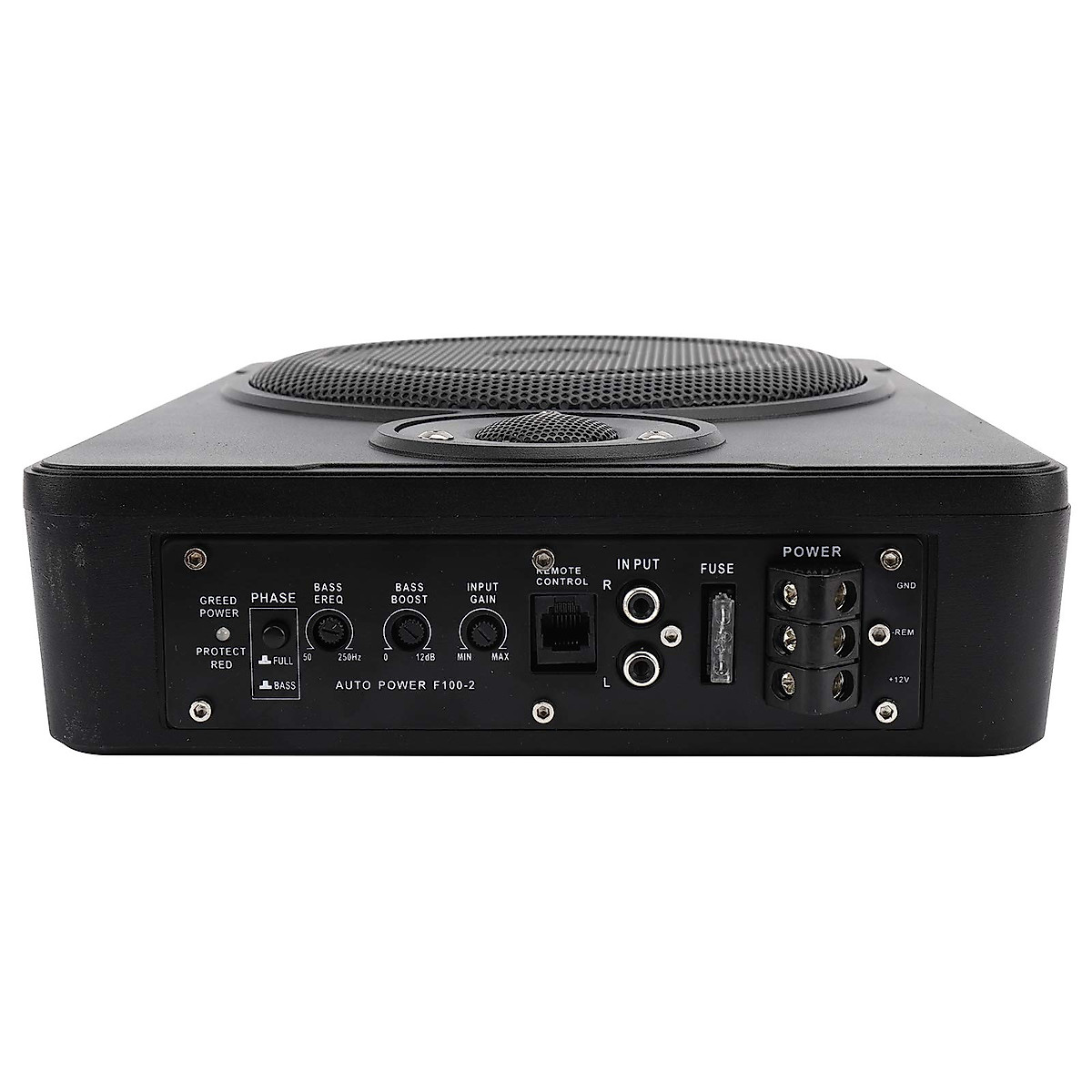 Patioer 8" 600w Car/Truck Audio Slim Under-Seat Powered Subwoofer Sub Bass Speaker Kit