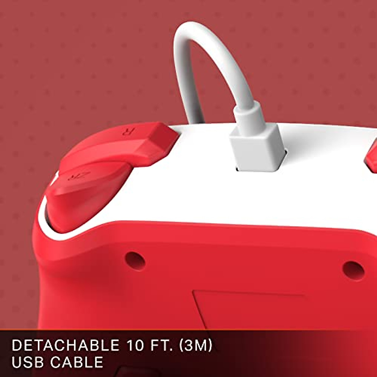 PowerA Enhanced Wired Controller for Nintendo Switch - Mario White