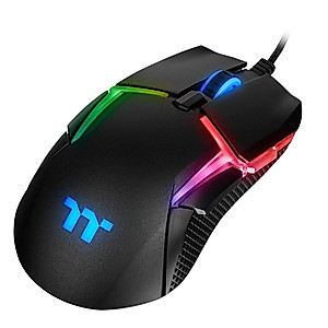 Thermaltake Level 20 RGB Gaming Mouse (GMO-LVT-WDOOBK-01), Black