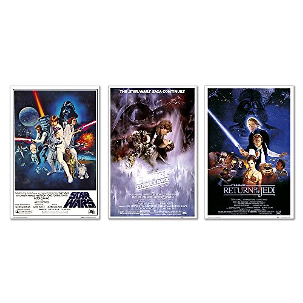 Star Wars Original Trilogy Classics Posters, 3 Full Size Posters, size each 24x36