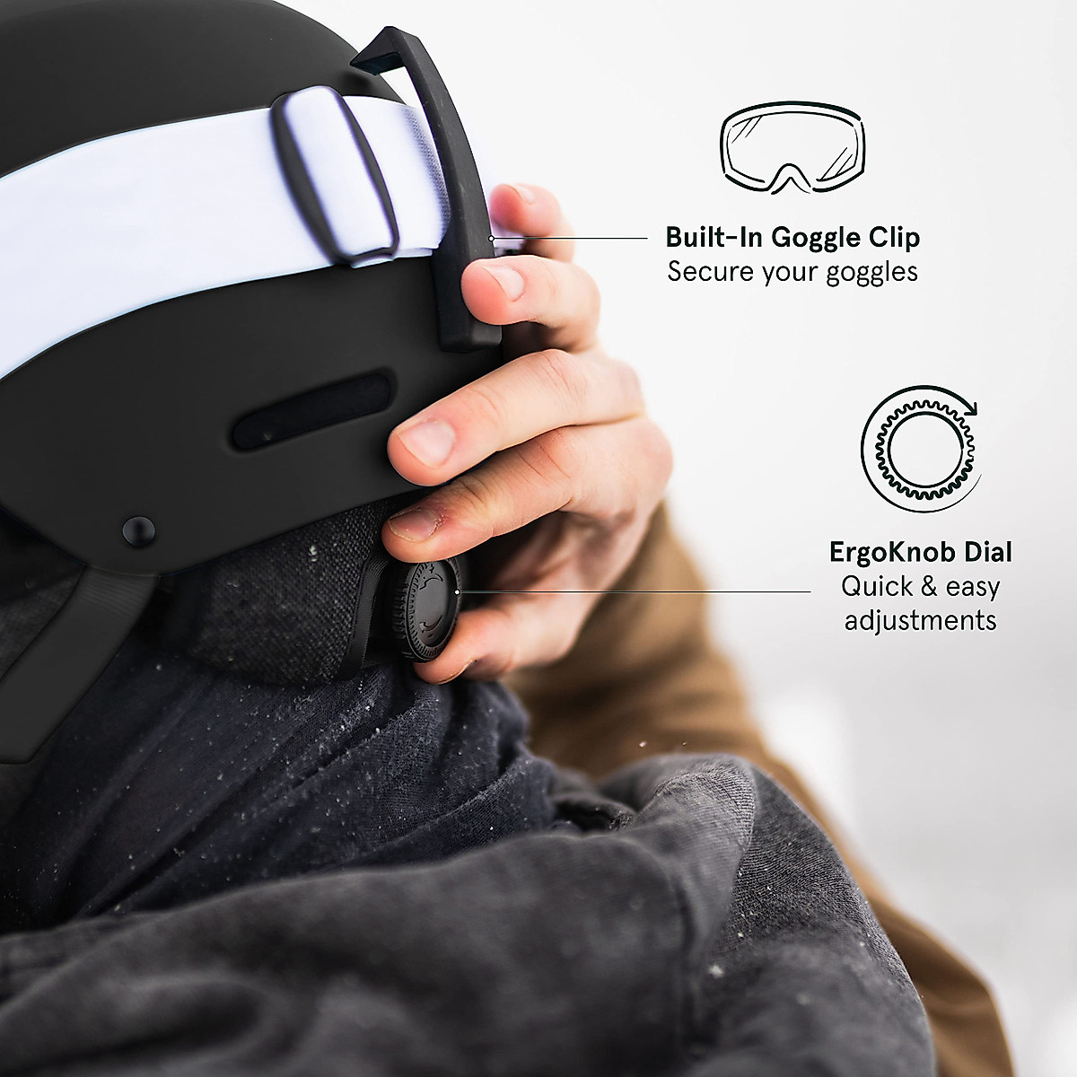 Retrospec Comstock Ski Helmet - Snowboard Helmet for Adults & Youth - Adjustable Fit Snow Helmet with Protective Shell and Breathable Vents for Men, Women, Boys & Girls