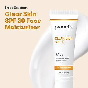 Proactiv Clear Skin Face Sunscreen Moisturizer With SPF 30 - Hydrating SPF Lotion And Sensitive Skin Sunscreen For Oily Skin And Acne-Prone Skin, Oil Free Matte Skincare Sunscreen, 1.5oz