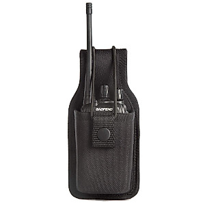 LUITON Radio Holder Radio Holster Baofeng Case Two Way Radio Pouch for Walkie Talkies Nylon Holster for Motorola Kenwood Icom HYT Arcshell Baofeng UV5R UV82 888S F8HP Retevis(1 Pack)