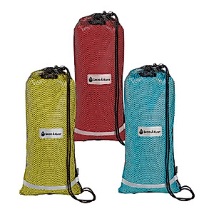 Skog Å Kust SnorkelSåk 2-in-1 Mesh Snorkel Bag with Removable Interior Waterproof Dry Bag | Blue