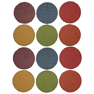 Round Multi-Purpose Jar Gripper Pad Bottle Lid Opener, 12 Piece Set, Colors May Vary, Gripper Pad, 5.5 in