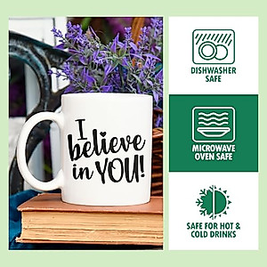 HALAM DECOR Womens Teacher Test Day I Believe In You Testing Exam Proctor Cup 11oz White Mug