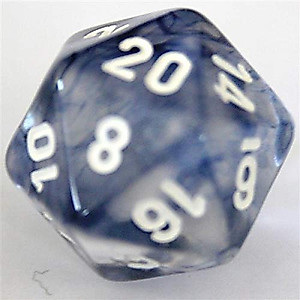 Chessex Polyhedral 7-Die Nebula Dice Set - Black with White