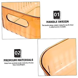 NOLITOY 2pcs Kitchen Storage Box Toiletry Organizer Clear Plastic Drawers Clothes Drawer Storage Container Cabinet Stackable Storage Drawers Makeup Case Storage Box for Home Socks Case Bra