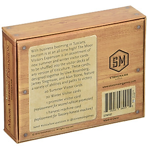 Stonemaier Games: Viticulture: Moor Visitors Expansion | Add to Viticulture (Base Game) | Adds 40 New Visitor Cards | 1-6 Players, 90 Mins, Ages 14+