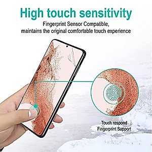 AACL Galaxy S22 Plus Screen Protector with Camera Lens Protector for Samsung Galaxy S22 Plus 5G,6.5Inch hybrid flim[7H][Fingerprint Unlock][Anti-Scratch][3 Pack + 2 Pack]