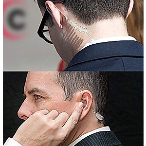 AIRSN Earpiece Headset for Motorola SL300 SL7550 7580 SL4000 SL3500e SL1K SL1M Walkie Talkie 2 Way Radio,with Acoustic Tube Earpiece and Mic PTT