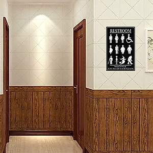 Funny Restroom Sign Whatever Just Wash Your Hands Style Funny Metal Door Sign Restroom Bathroom Door Sign For Toilet Home Hotel Wall Decor 8 X12 Inch