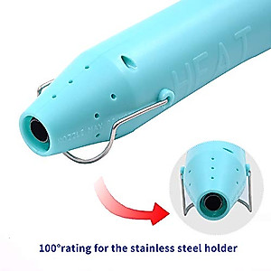 mofa Resin Heat gun,6.6ft Cable 300W Hot Air Gun for Crafting,Acrylic Paint Dryer Multi-Purpose Electric Heating Nozzle (Blue)