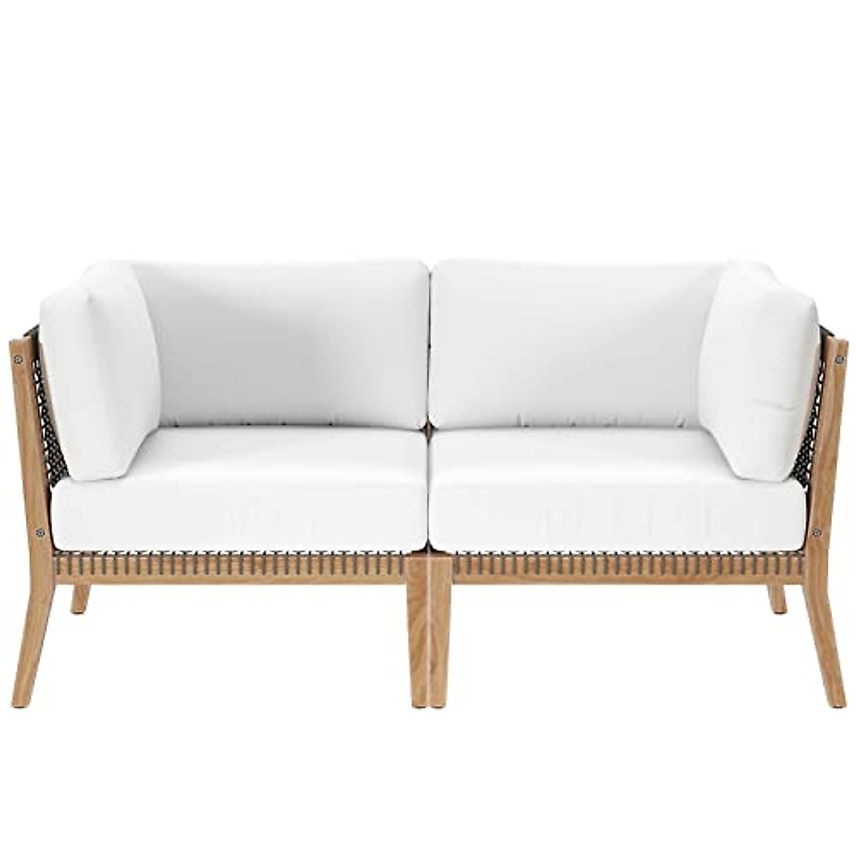 Modway Clearwater Love Seats, Loveseat, Gray White