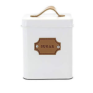 Megachef Storage and Organization Food and Coffee Canister Set Collection, 5 Piece, Matte White