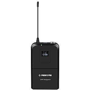 Phenyx Pro Wireless Bodypack Transmitter, UHF Bodypack Microphone for PTU-71/PTU-7000/PTU-6000, with Selectable Frequencies, Mute Function (PWB-7)